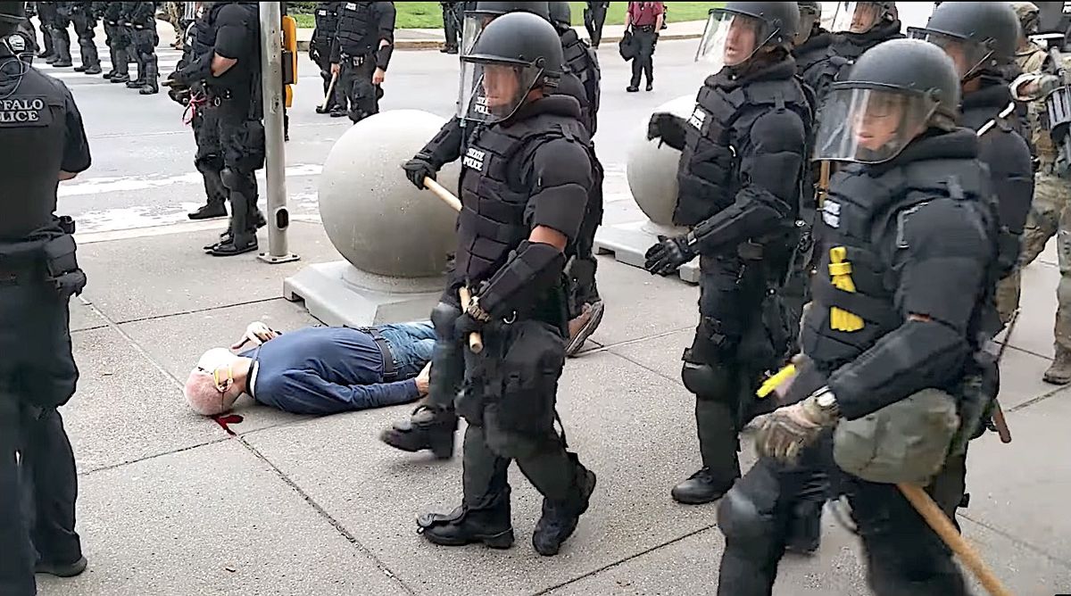 2 Buffalo Police Officers Suspended Without Pay After Shoving Older