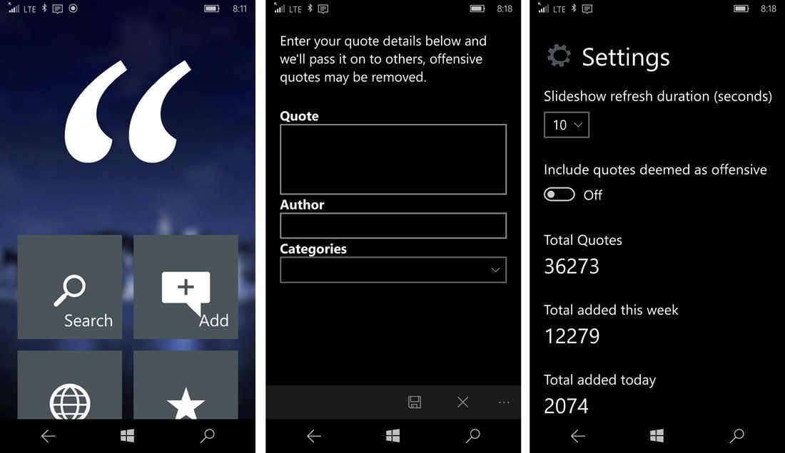 Quotey, an abundance of memorable citations delivered to your Windows ...