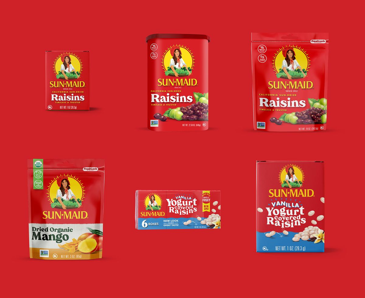 Sun-Maid tries raisin' its profile with subtle logo tweak | Creative Bloq
