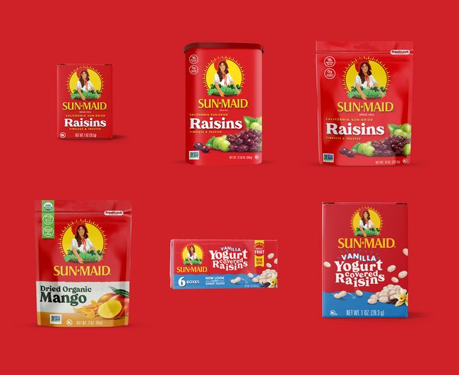 Sun-Maid tries raisin' its profile with subtle logo tweak | Creative Bloq