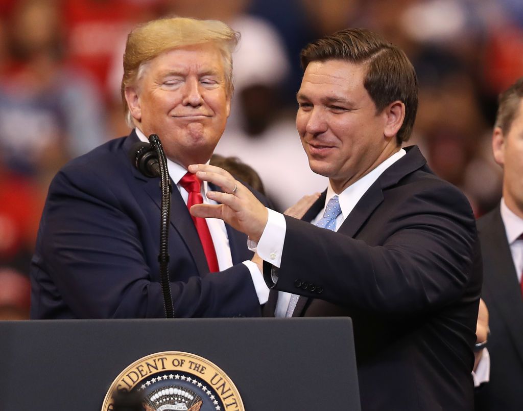 Trump makes it known he's very impressed by Florida Gov. Ron DeSantis ...