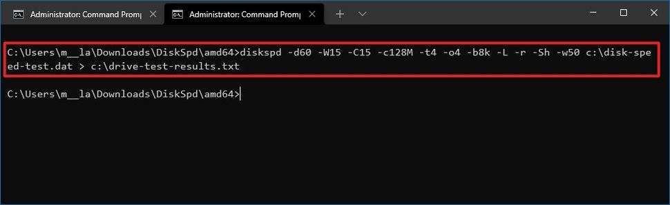 How To Test Hard Drive Performance With Diskspd On Windows 10 Windows Central
