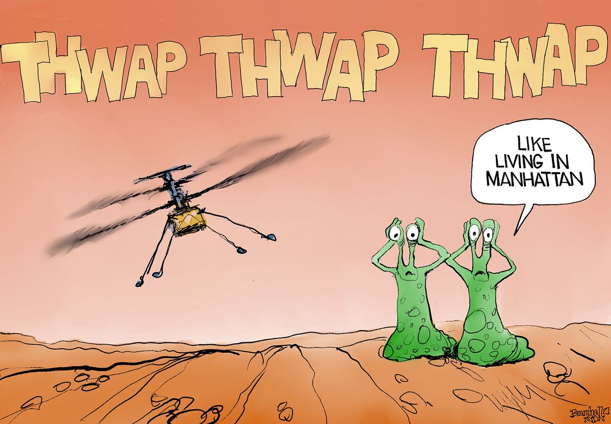 Editorial Cartoon U.S. mars nasa ingenuity | The Week