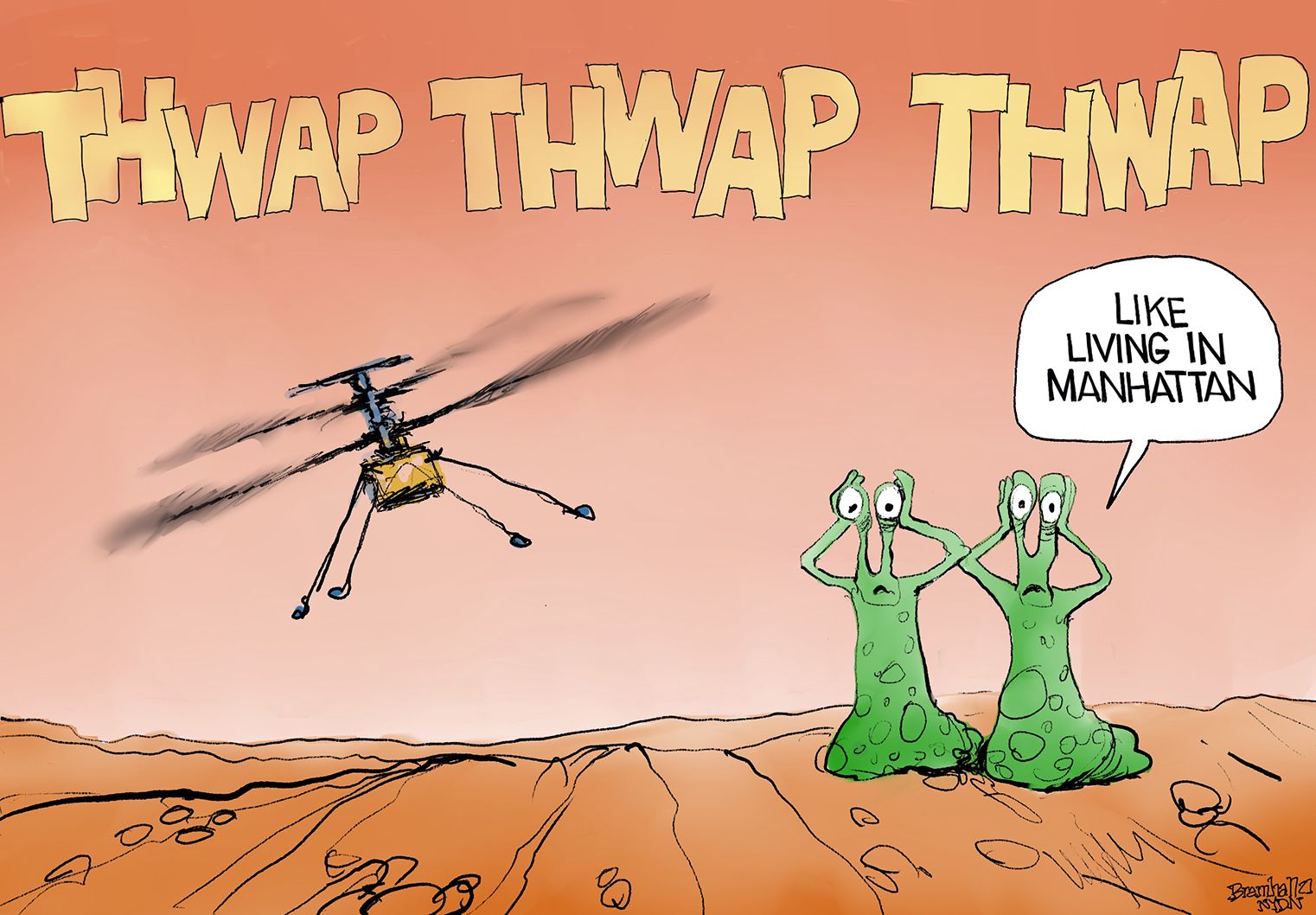 Editorial Cartoon U.S. mars nasa ingenuity | The Week