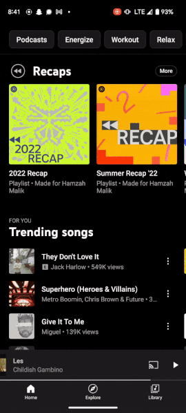 YouTube Music tests new 'Cast' button and gesture navigation in the ...