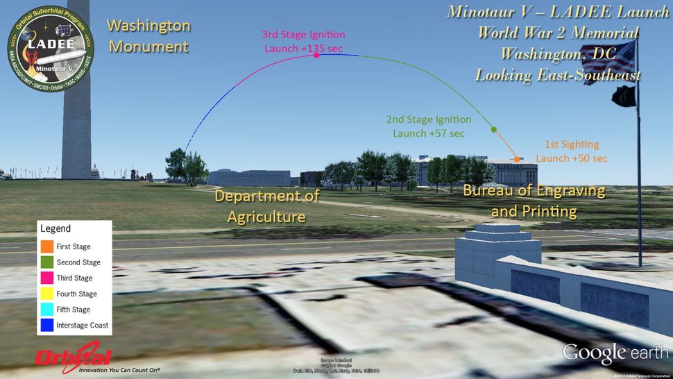 See NASA's LADEE Moon Probe Launch from Virginia (Visibility Maps) | Space