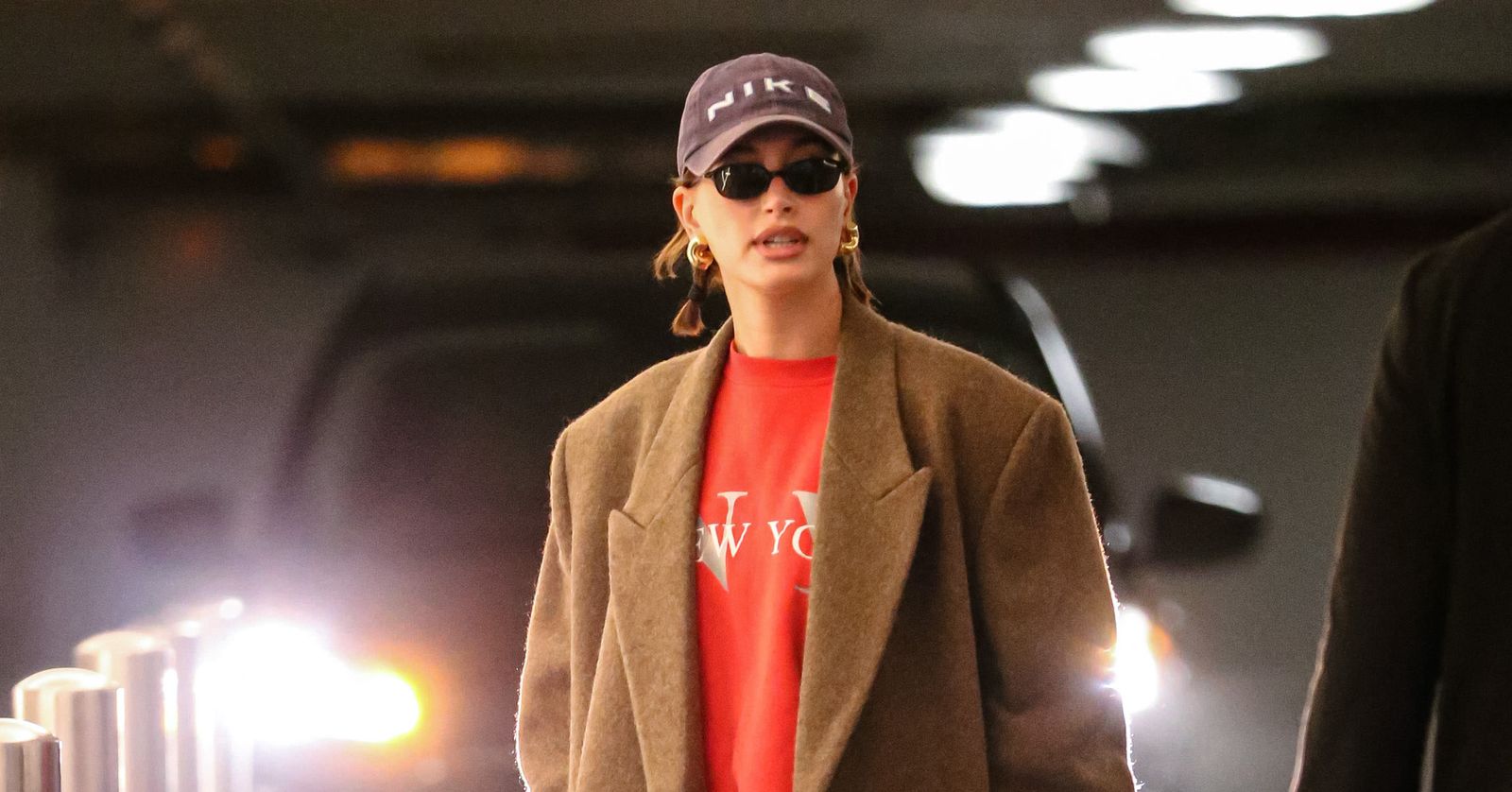 Hailey Bieber Wears the Bloomers Trend Instead of Real Pants | Marie Claire