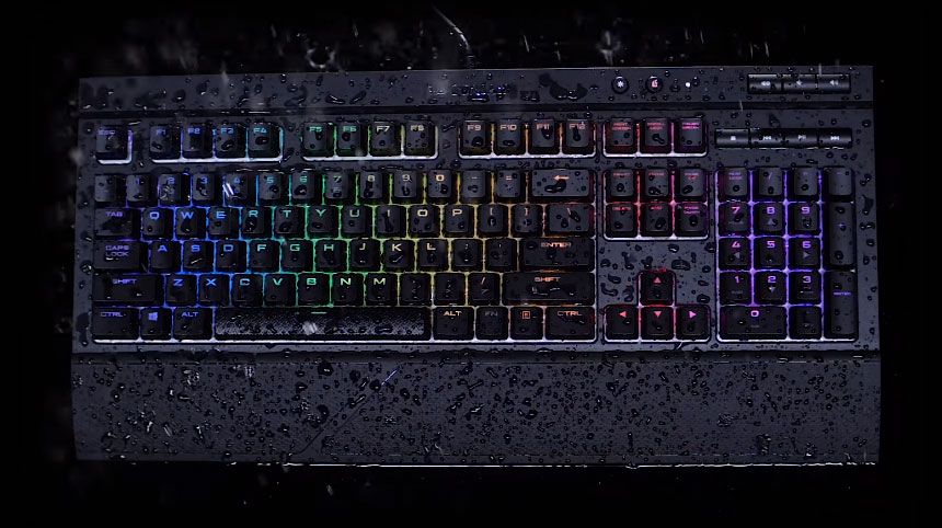 Corsair adds RGB lighting to its spill-resistant K68 mechanical ...