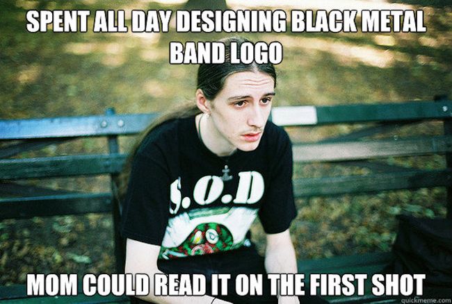 The 10 Most Malevolent Black Metal Logo Memes | Louder