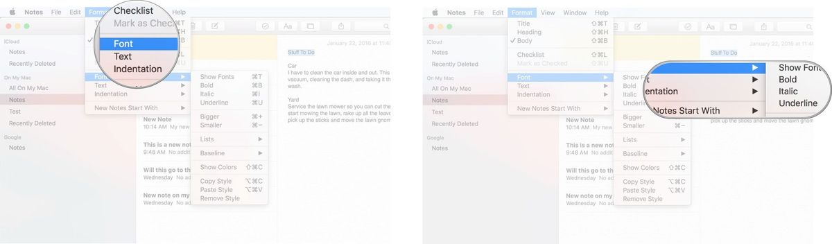 How to format in Notes on Mac | iMore