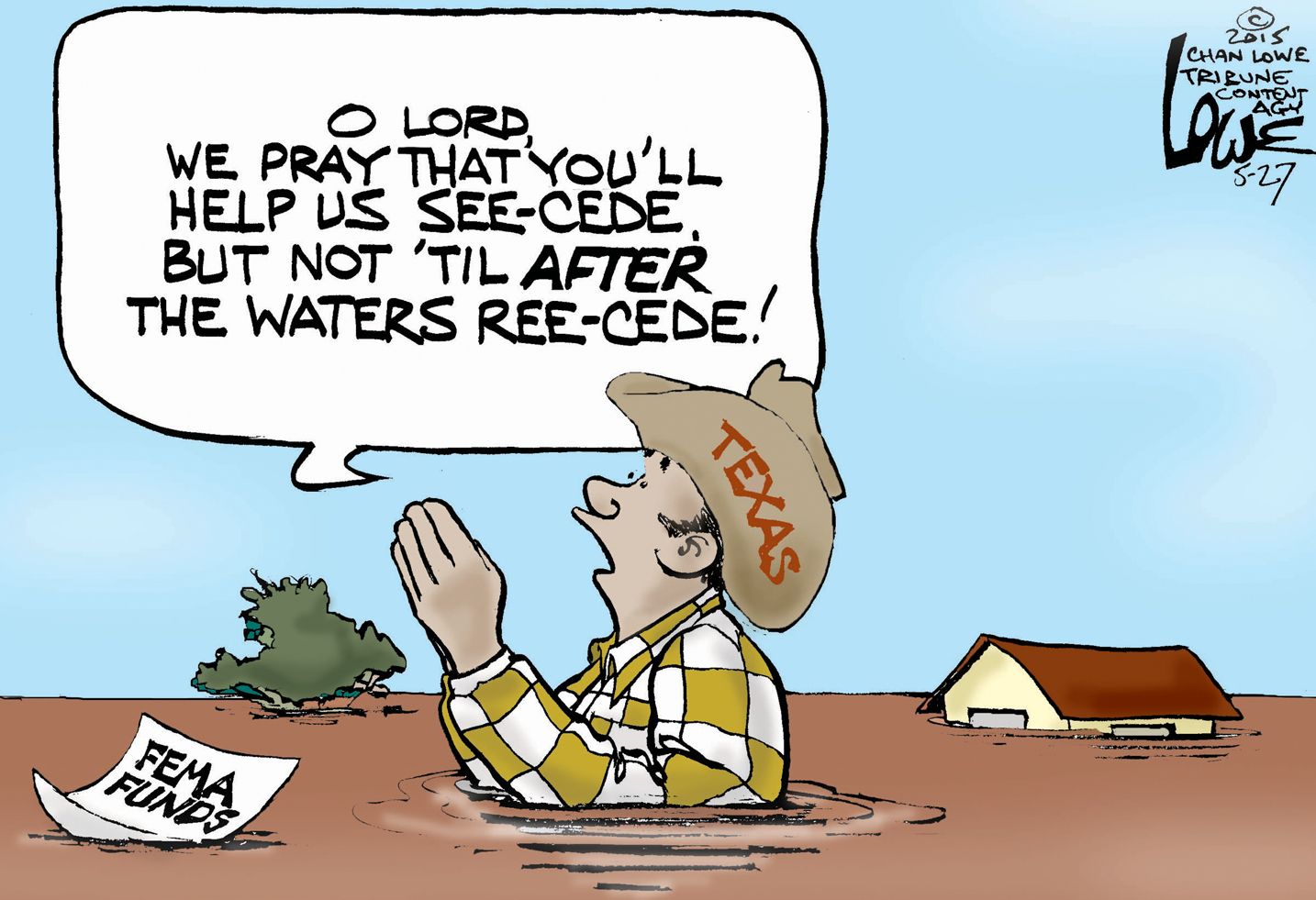 Editorial cartoon Texas Flooding | The Week