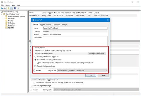 How to create an automated task using Task Scheduler on Windows 10 ...