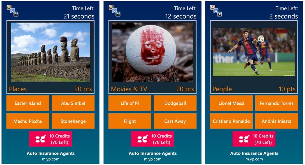 Masters of Trivia for Windows Phone 8, challenging your knowledge forty ...