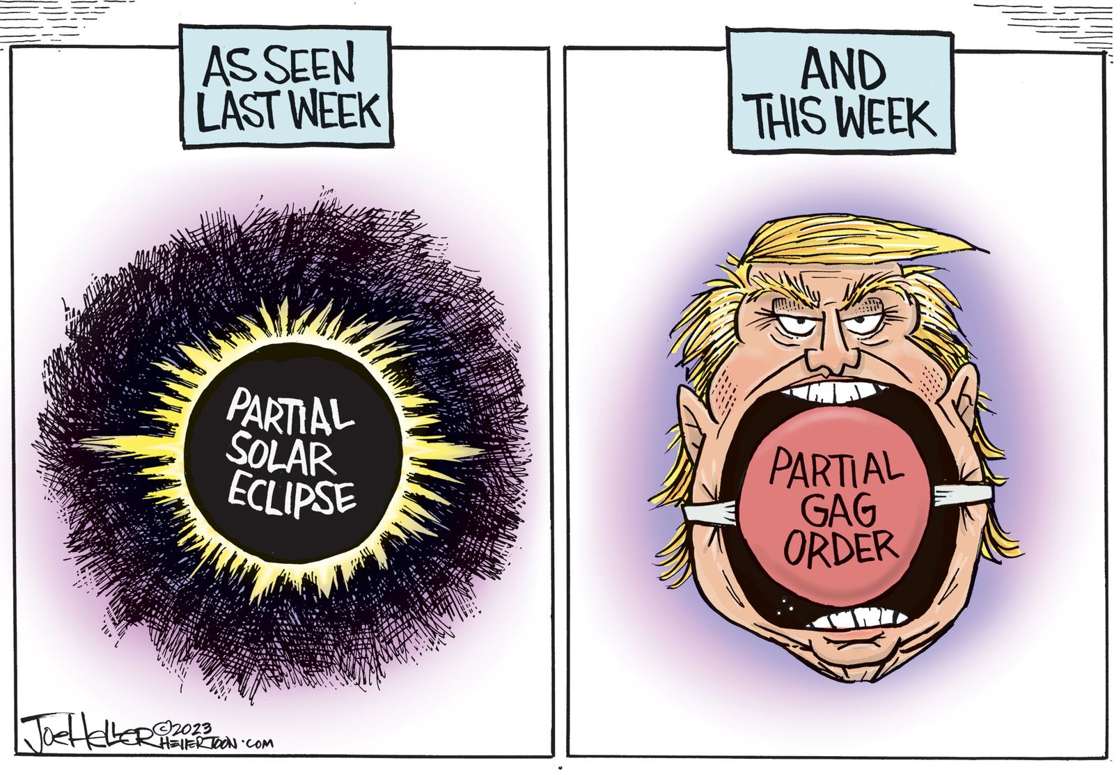 5 muffled cartoons about the Trump gag order | The Week