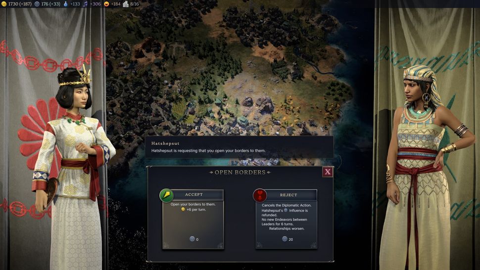 How Civ 7 diplomacy works using Influence | GamesRadar+