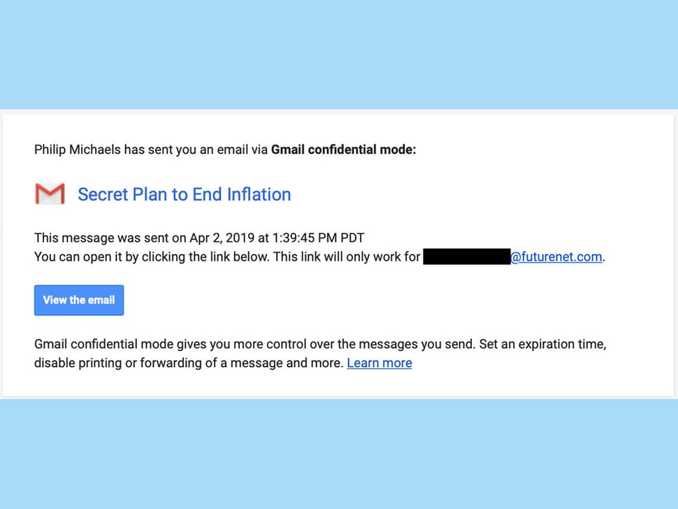What is Gmail Confidential Mode? (and how to use it) | Tom's Guide
