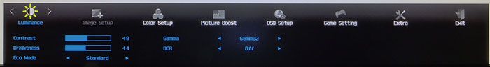 AOC AG251FZ OSD Setup & Calibration