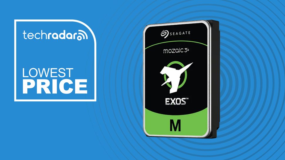 Seagate Exos M 30TB hard drive is the cheapest per TB right now, so act ...