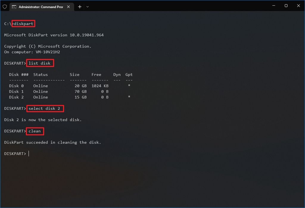 How to use DiskPart to clean and format drive not working on Windows 10 ...