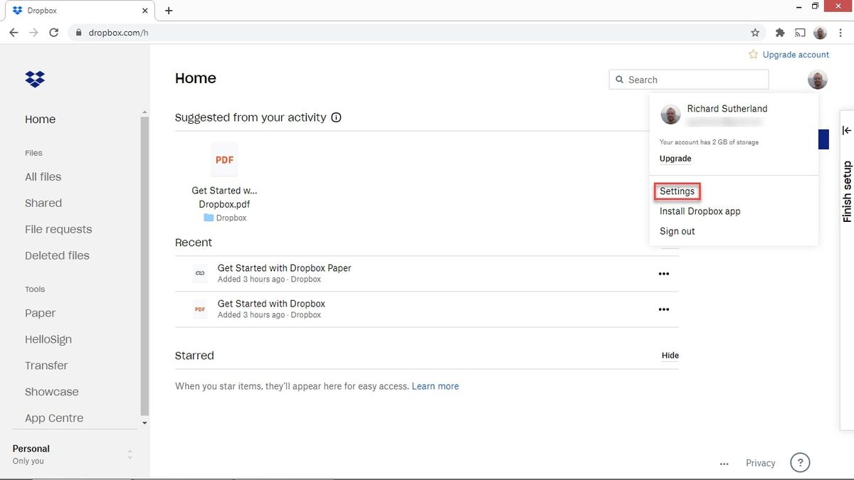 How to change or reset your Dropbox password or reset it | TechRadar