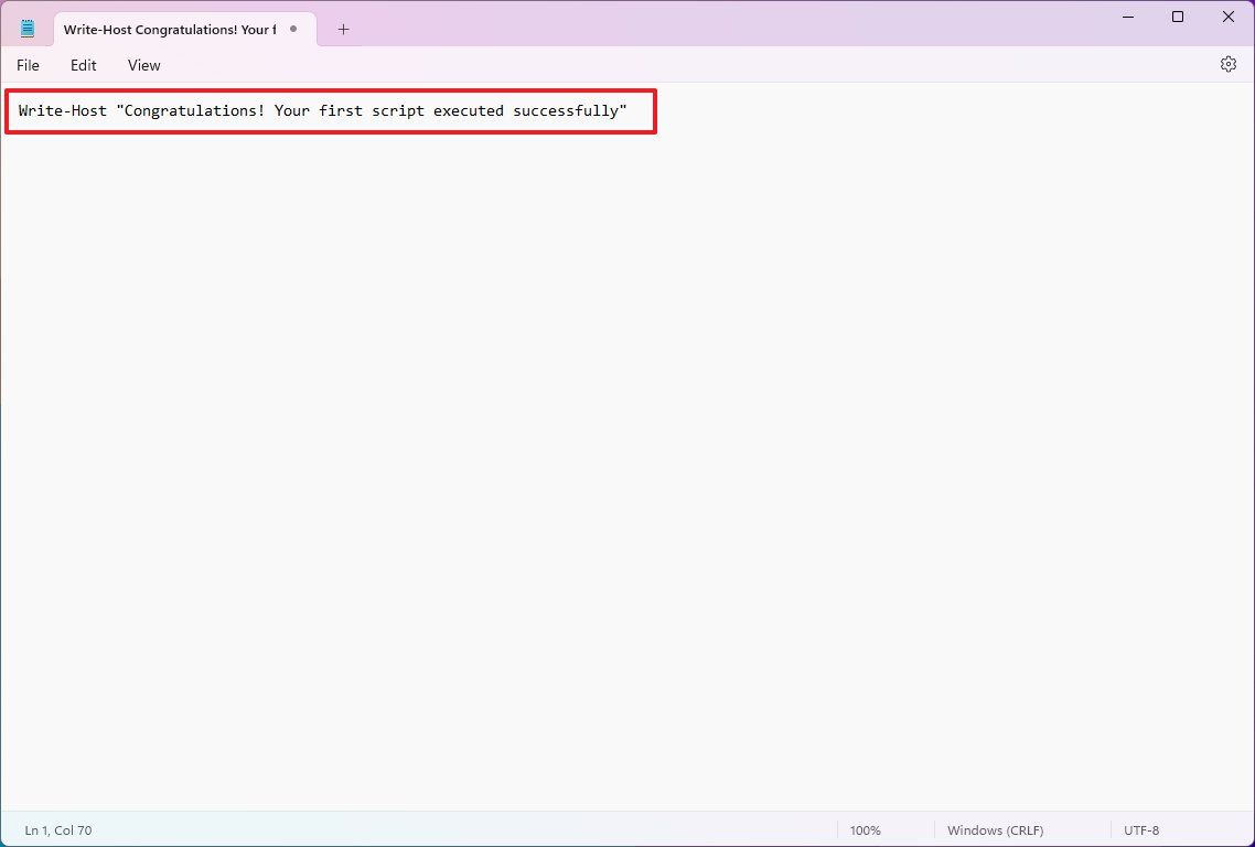 How to create and run a PowerShell script file on Windows 11 or 10 ...