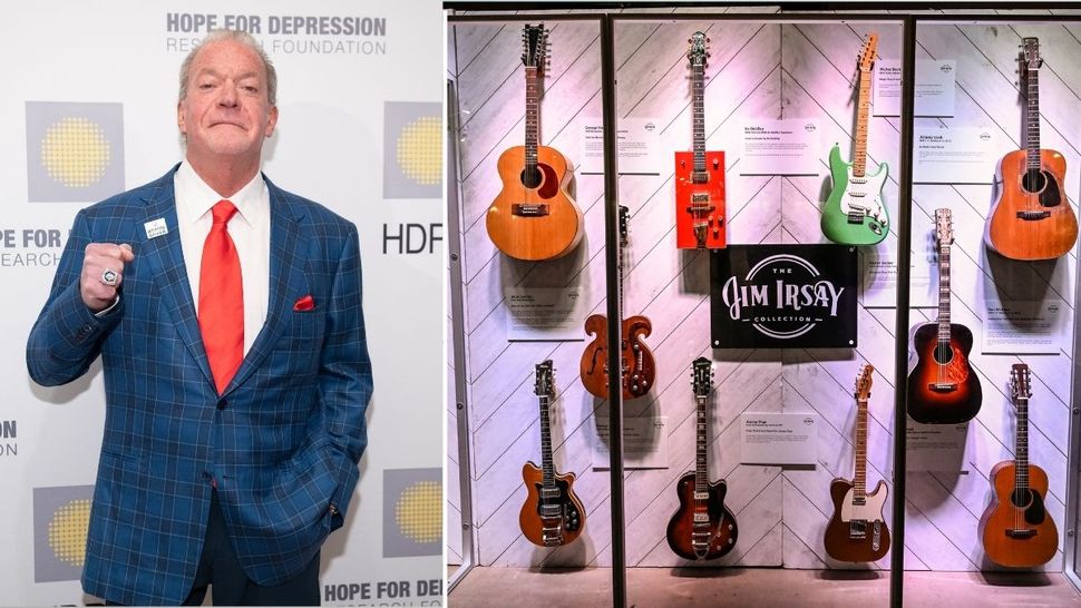 Jim Irsay honored by Indianapolis Colts with custom Strat | Guitar World