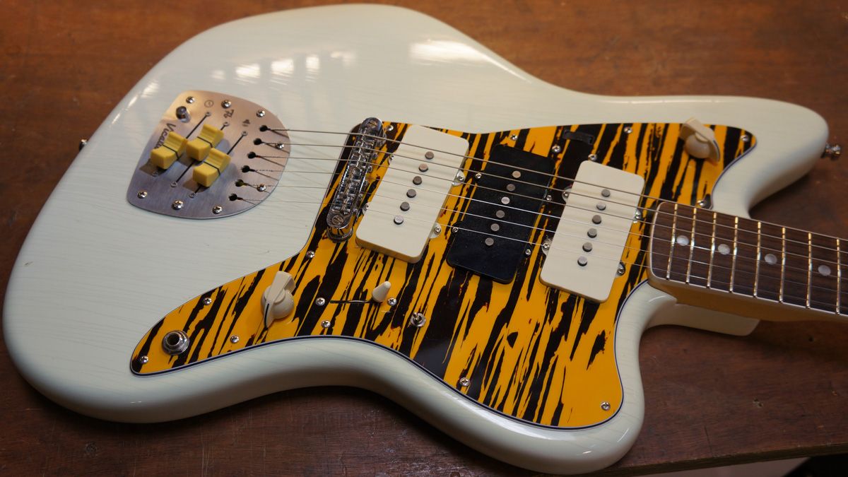 This bonkers Fender Jazzmaster mod crams a delay pedal underneath the ...