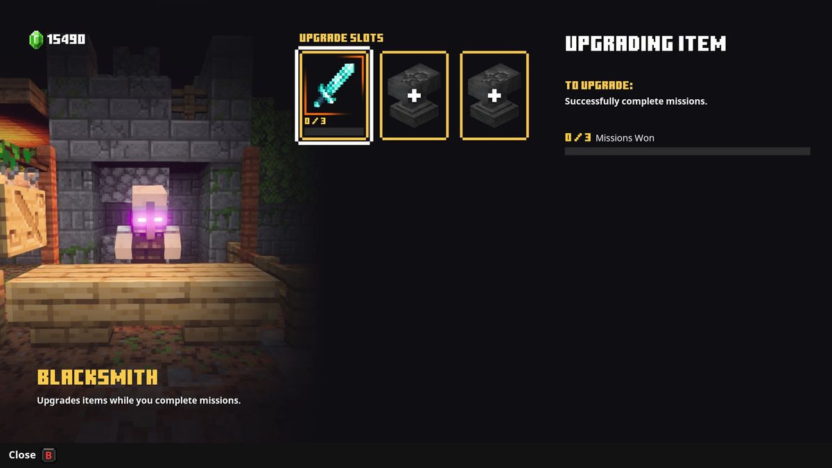 Minecraft Dungeons guide: How to use the new Blacksmith vendor ...