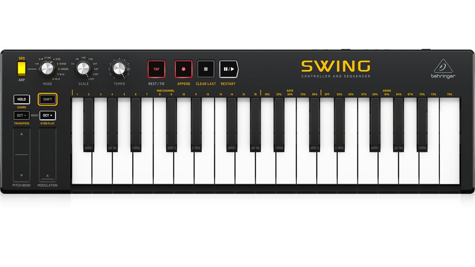 Behringer’s Swing MIDI keyboard/sequencer looks almost exactly the same ...