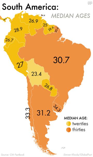 These 8 maps show the median age of every country on Earth | The Week