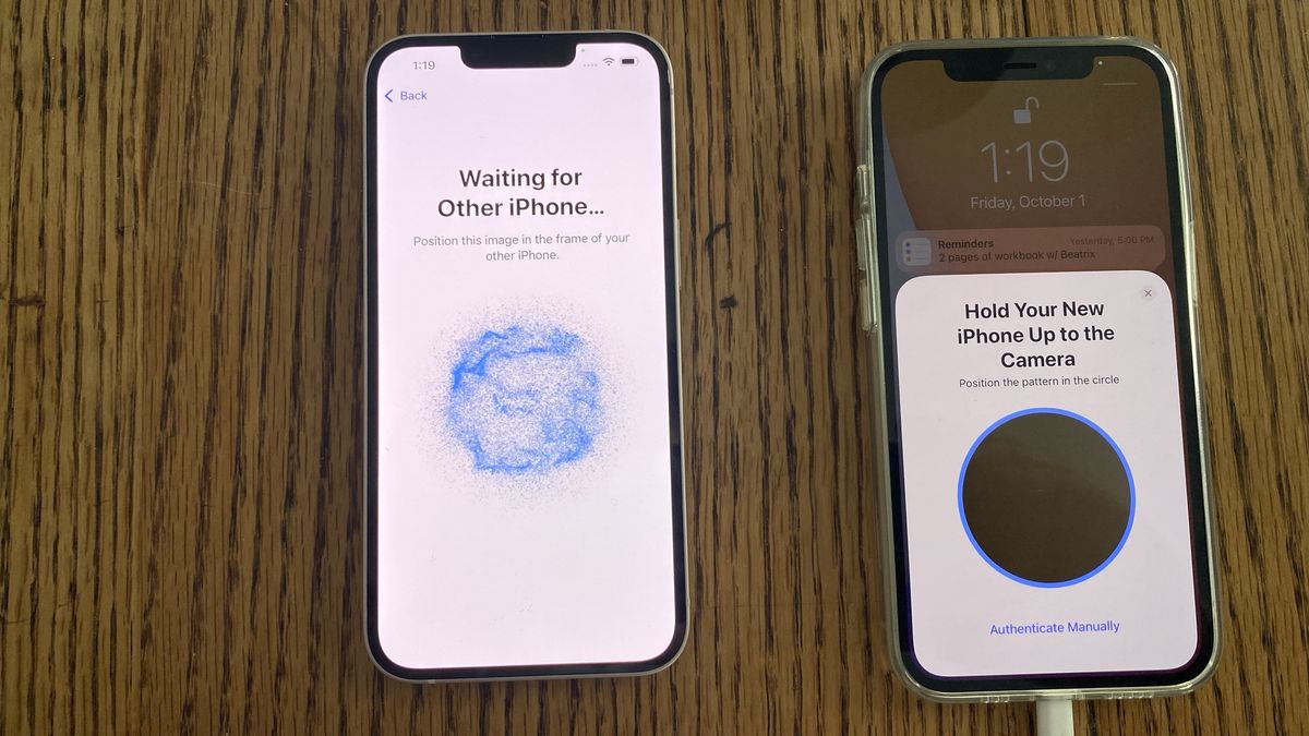 How to set up your iPhone 13 using Quick Start | Tom's Guide