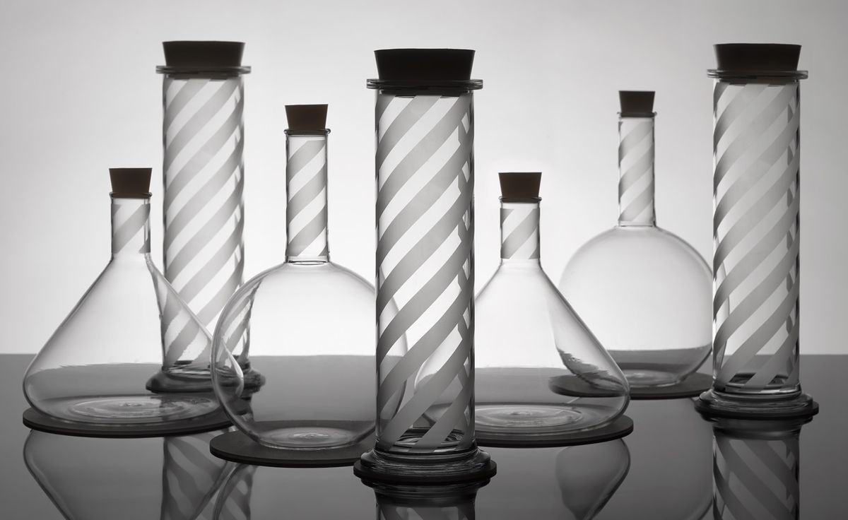 Peter Saville designs laboratory-style glassware | Wallpaper