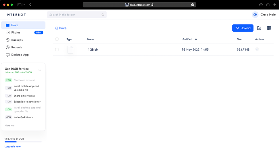 Internxt cloud storage review | TechRadar