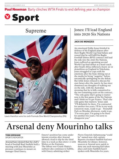 Today’s back pages: Hamilton joy, Gomes horror | The Week