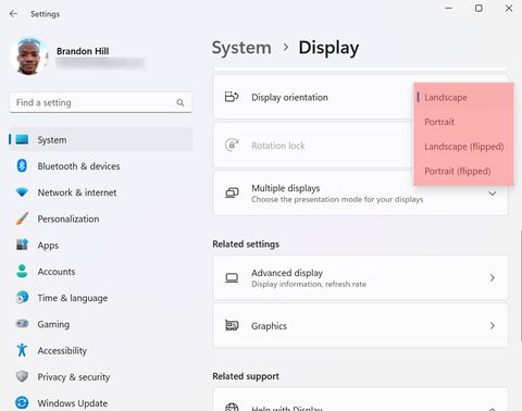 How to Rotate Your Display in Windows 11 or 10 | Tom's Hardware