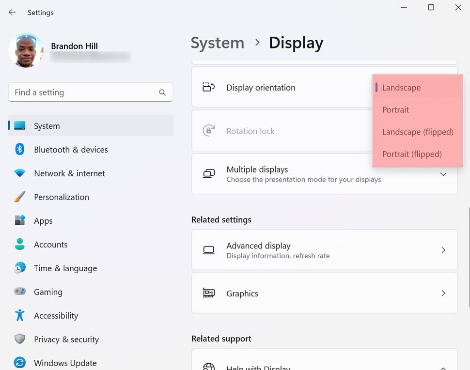 How to Rotate Your Display in Windows 11 or 10 | Tom's Hardware