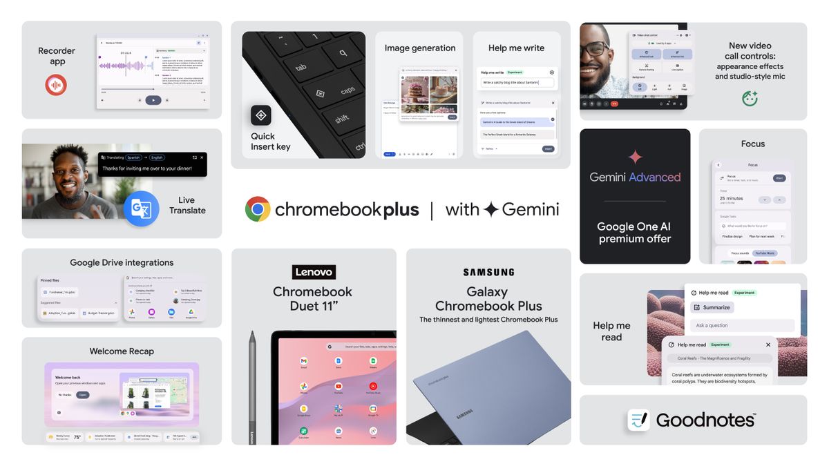 Chromebooks are taking on Copilot and Apple Intelligence with 5 new AI ...