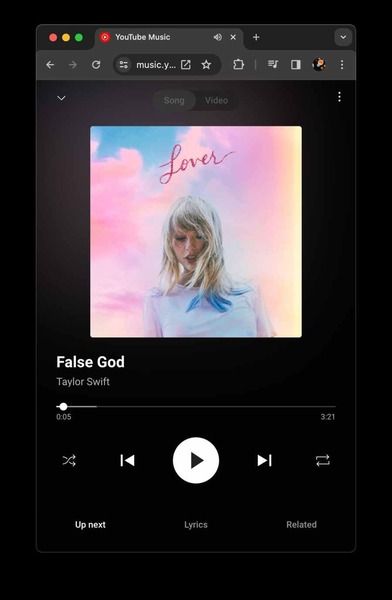 YouTube Music gives the Now Playing screen a cleaner look on the Web ...