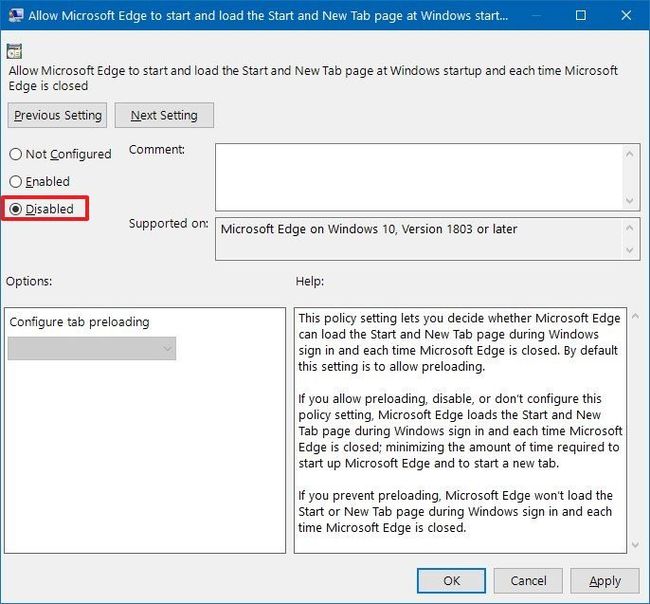 How to stop loading Microsoft Edge processes at startup on Windows 10 ...