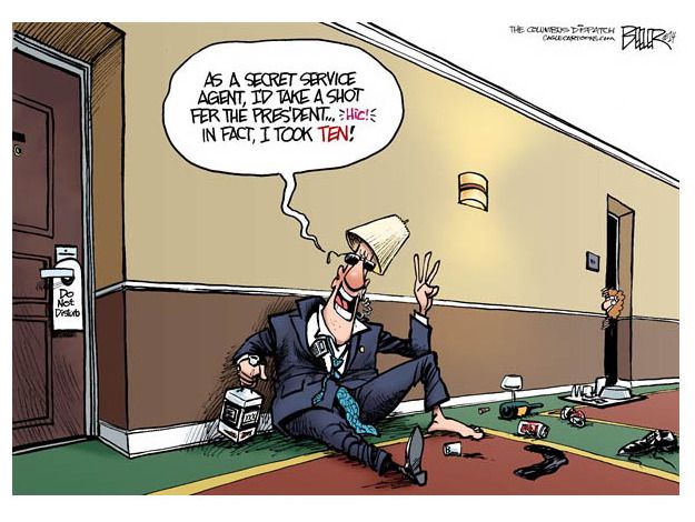 Political cartoon Secret Service | The Week