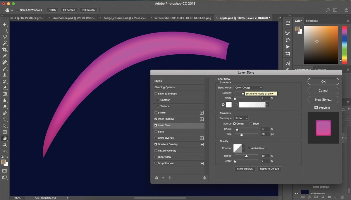 Working with layers in Photoshop: Layer Styles | Creative Bloq