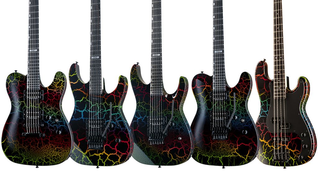 ESP adds electrifying Rainbow Crackle finish to its shred-ready LTD '87 ...