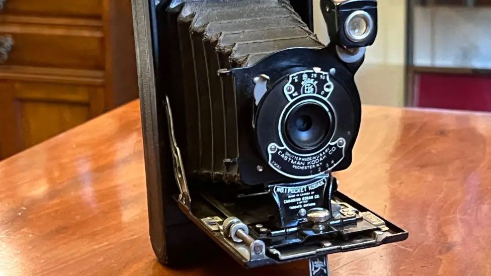 100-year-old No 1 Pocket Kodak camera found with used film of photos of ...