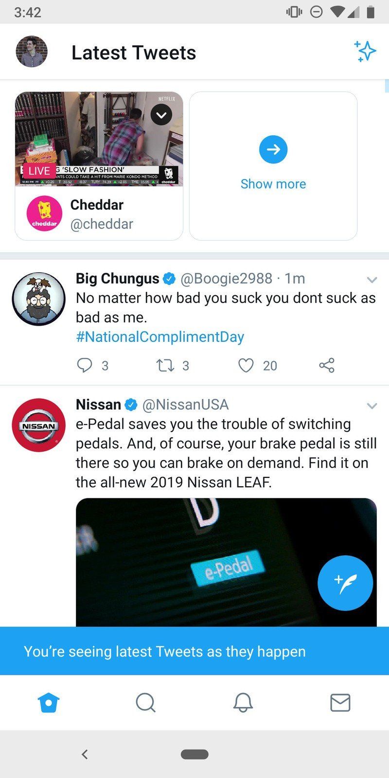 How to switch between Top and Latest Tweets on Twitter for Android ...