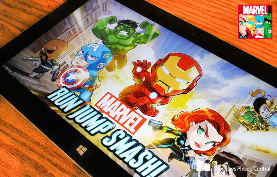 Play as the Avengers on your Surface in Marvel Run Jump Smash ...