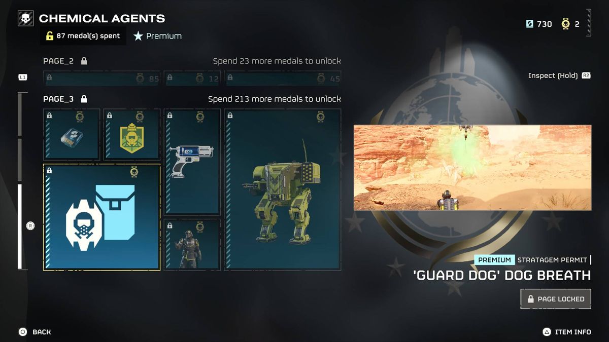 Everything in the Helldivers 2 Chemical Agents Warbond | GamesRadar+