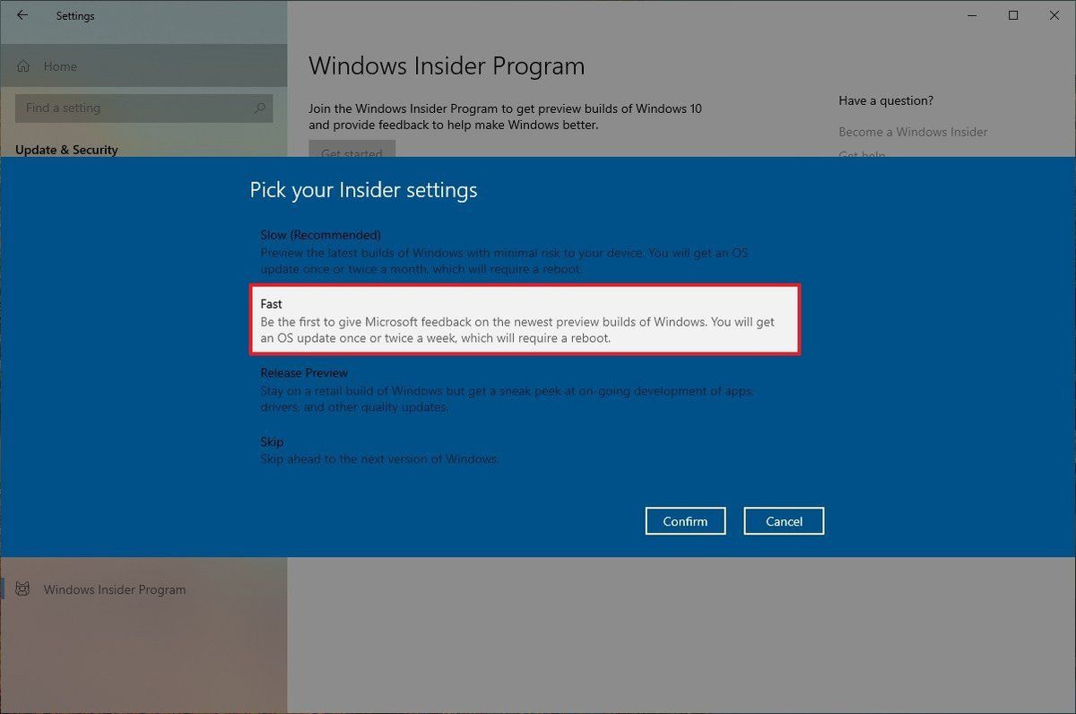 How to enroll PC into the Windows Insider Program with the May 2019 ...
