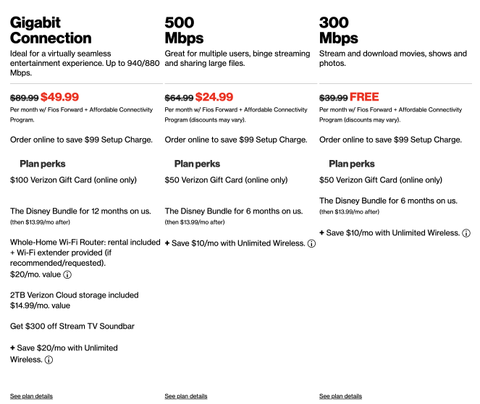 Verizon Fios home internet can be free for low-income households ...