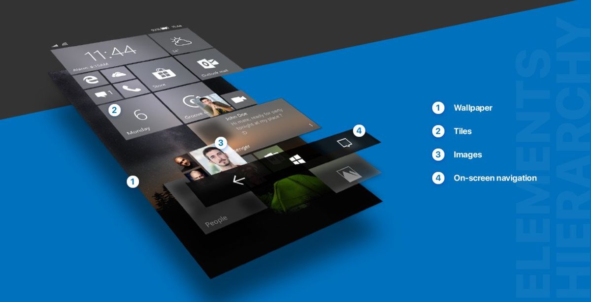 Concept artist reimagines Windows 10 Mobile with Fluent Design, breaks ...