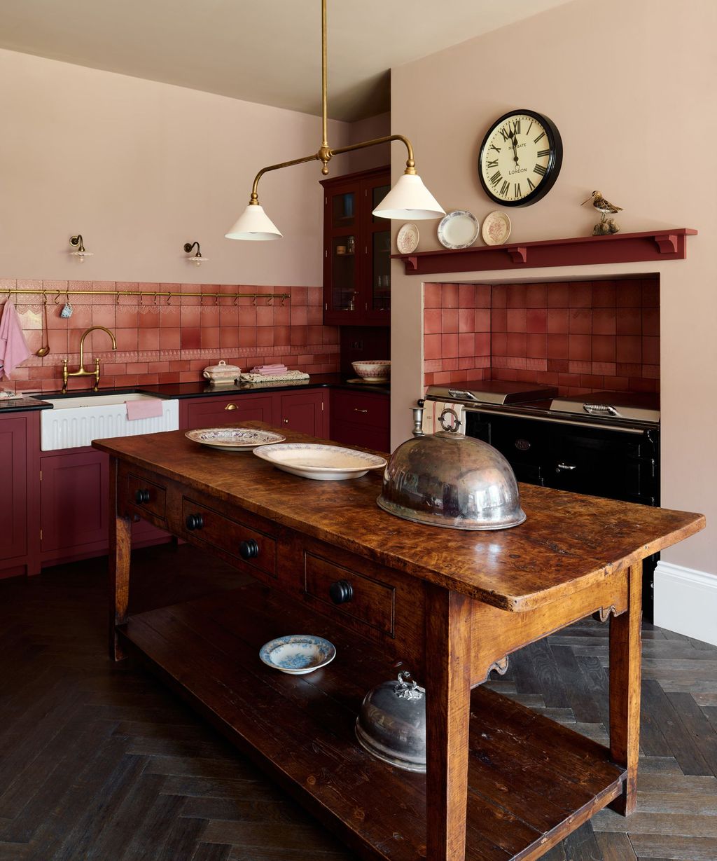 5 burgundy kitchens that exude moody elegance | Homes and Gardens